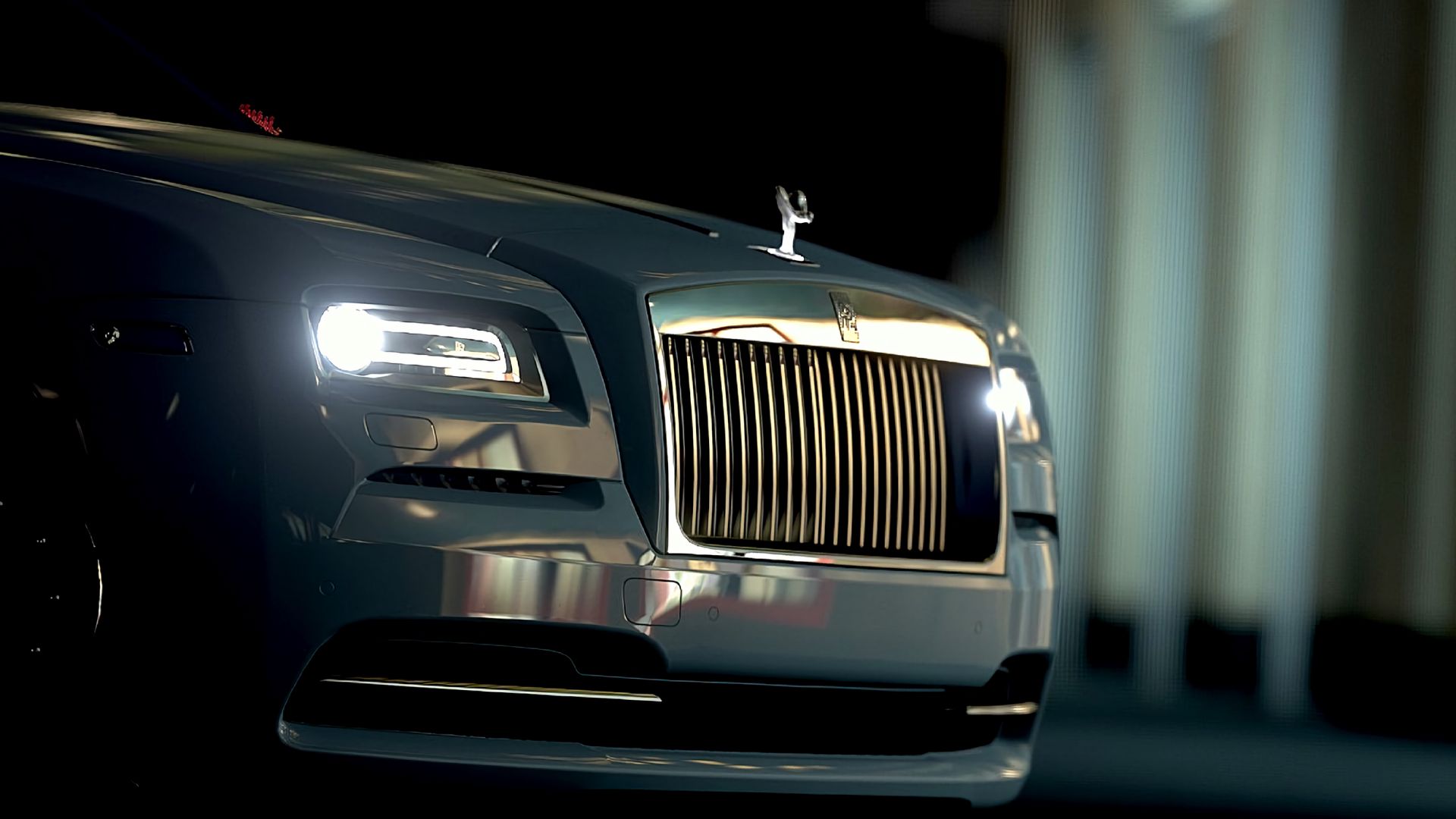 Скачать 1920x1080 rolls-royce, вид спереди, фары, бампер обои, картинки ...
